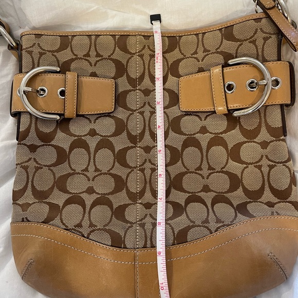 Coach | Bags | Coach Nh5k3574 Signature Brown Color Coach Logo ...